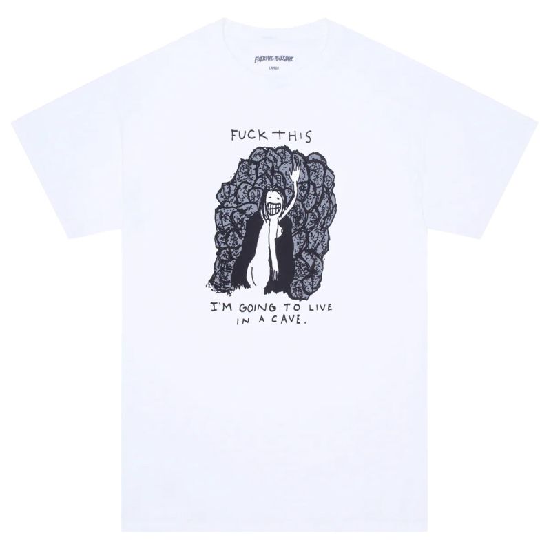 Tee Shirt Fucking Awesome Fuck This Tee White